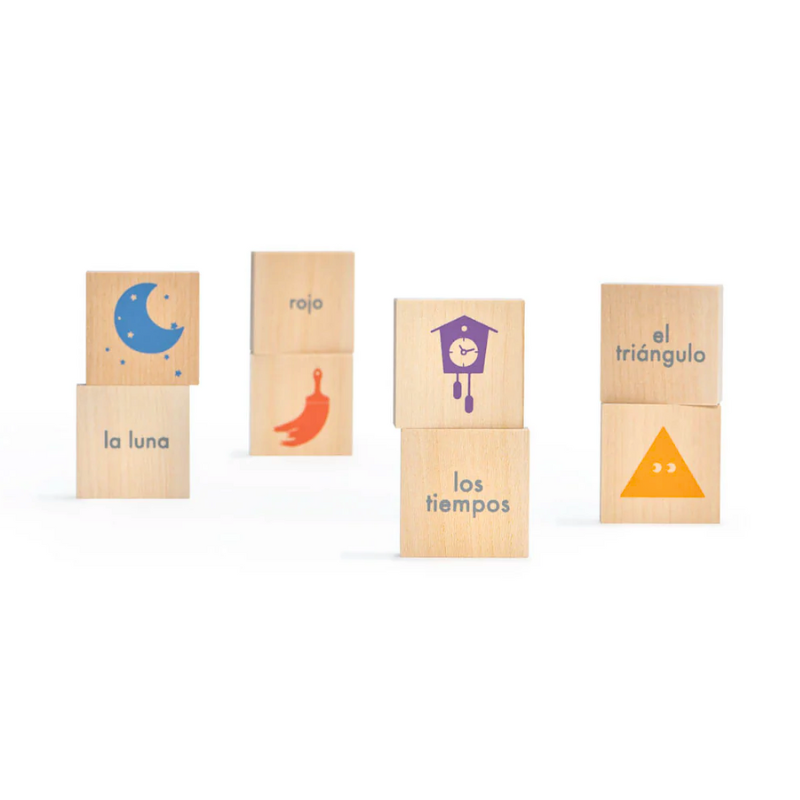 Spanish Vocabulary Wooden Chips – Little Peeps