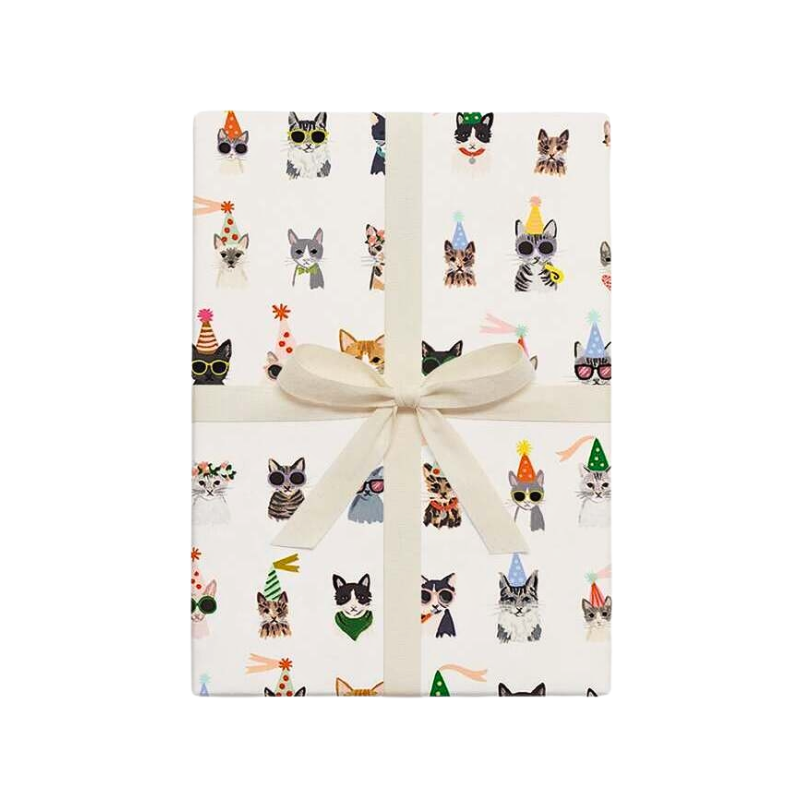 Premium Single Sheet Wrapping Paper- Kitty Party – Little Peeps