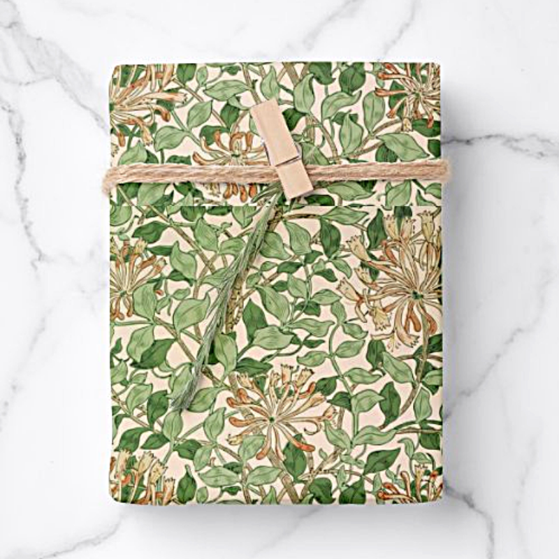 Premium Single Sheet Wrapping Paper- Morris Leaves – Little Peeps